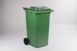 Swill container 240 liter, voor keukenafval, groen - Engels